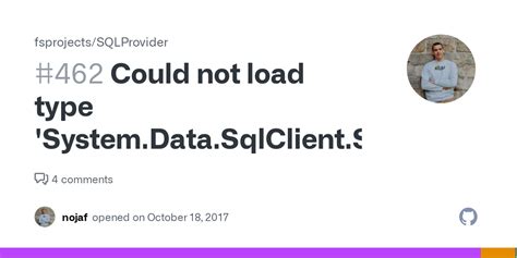 Could Not Load Type Systemdatasqlclientsqlconnection · Issue 462