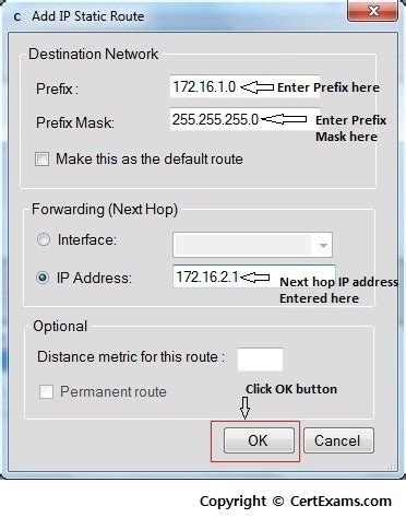 Cert Ex Network Simulator Practice Lab Exercises Configuring Static Routes