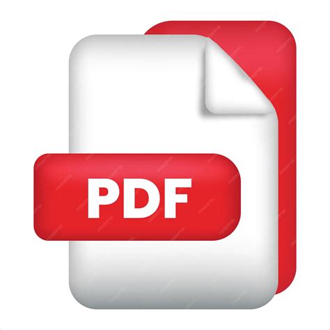 Premium Vector Pdf File Format Icon Pdf File Format 3d Render Icon