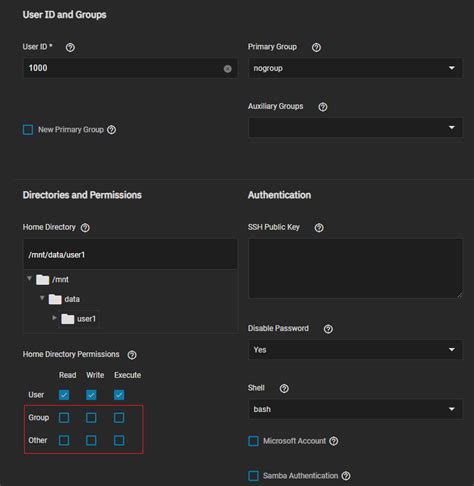 SOLVED Home Directory Permissions TrueNAS Community