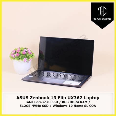 ASUS Zenbook Flip UX Intel Core I U GHz GB DDR RAM GB NVMe SSD Refurbished