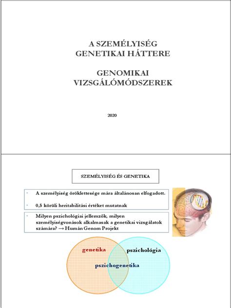 Személyiség Genetikai Háttere Pdf