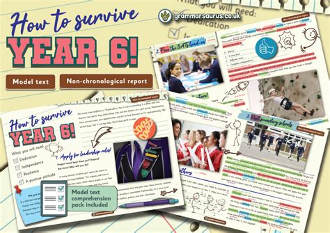 Year Model Text Non Chronological Report How To Survive Year Grammarsaurus
