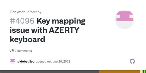 Key Mapping Issue With Azerty Keyboard · Issue 4096 · Genymobilescrcpy · Github