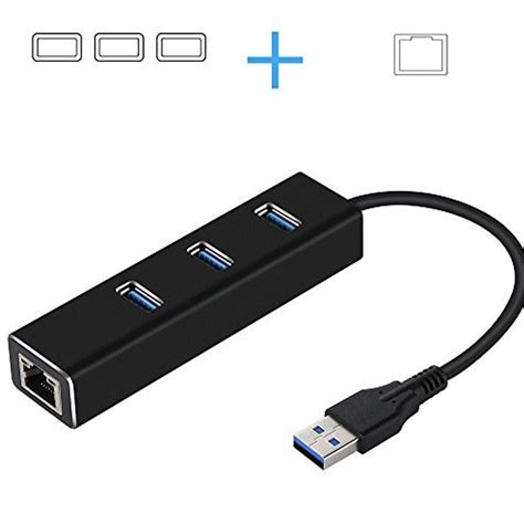 Usb Gigabit Ethernet Adapter 3 Ports Usb 3 0 Hub U Grandado