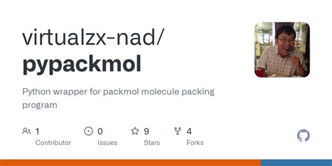 GitHub Virtualzx Nad Pypackmol Python Wrapper For Packmol Molecule Packing Program
