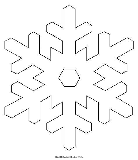 Easy Free Snowflake Template Pdf Print And Cut Printables For Everyone