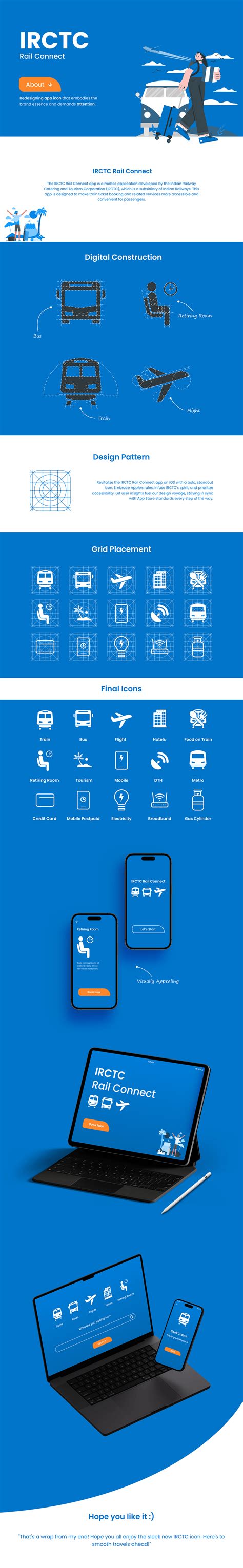 Irctc Icons Redesign Behance