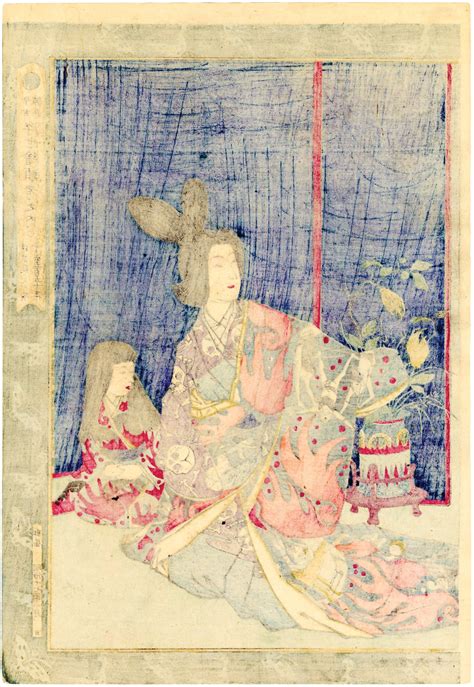 Kiyochika Hell Courtesan And The Priest Ikkyû Sold Egenolf Gallery Japanese Prints