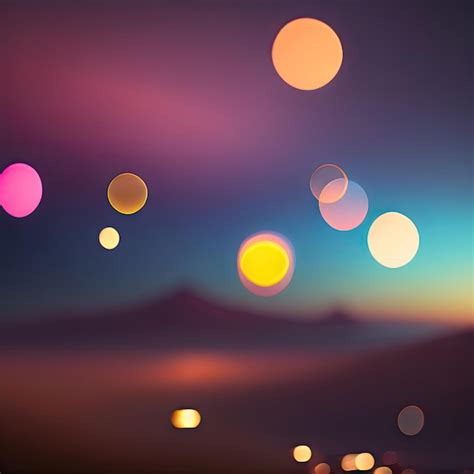Premium Ai Image Bokeh Background