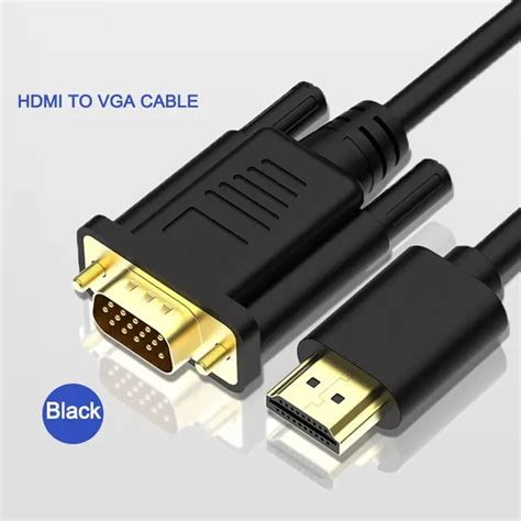 Hdmi 수 Vga 수 호환 케이블 Vga 어댑터 컴퓨터 노트북용 디지털 아날로그 1080p 60hz Clikgo