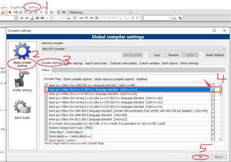 Codeblocks使用nullptr报错：warning Identifier Nullptr Is A Keyword In C