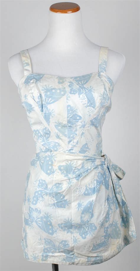 Jacqueline Kennedy Jackies Butterfly Print Bathing Suit From