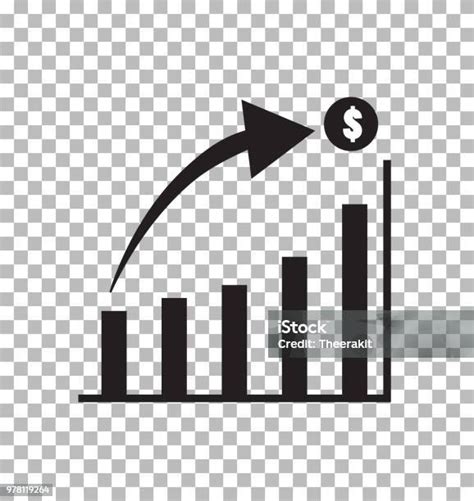 최신 유행 플랫 스타일 투명 한 배경을에 고립 된 그래프 아이콘 웹 사이트 디자인 로고 Ui 애플 리 케이 션에 대 한 차트 모음 기호입니다 그래픽 로그인 바 성장 개념에