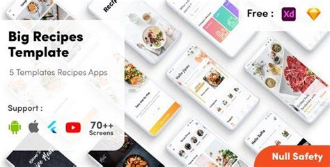 Flutter Recipes Recipe Ui Kit Template Flutter Recipe App Codemarket