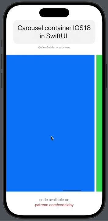 Carousel Container With Swiftui Using New Api Subviews Youtube