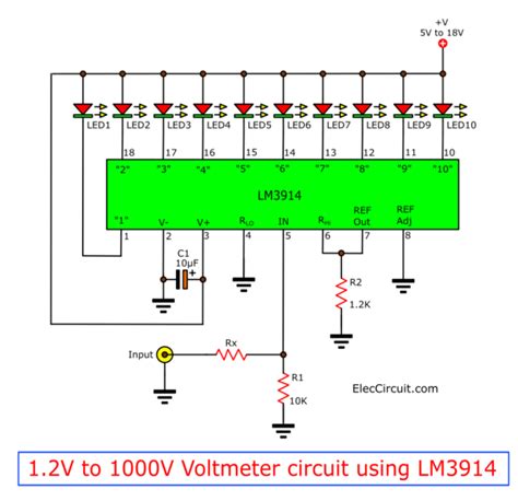 LM3914 Datasheet Dot Bar Display Driver VU Meter Circuits