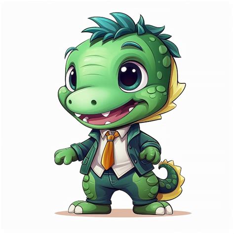 Premium Ai Image Cute Alligator
