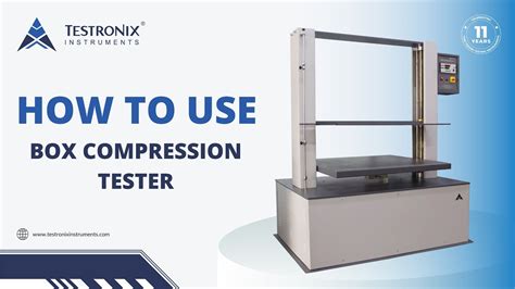 How To Use Box Compression Tester Testronix Instruments Youtube