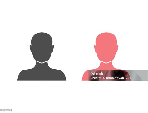 아바타 플랫 스타일 벡터 아이콘 세트입니다 사용자 서명 아이콘입니다 인간 아바타 블랙 아이콘 벡터 일러스트 개념에 대한 스톡 벡터 아트 및 기타 이미지 Istock