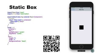 React Native Introduction Pptx Web Development Internet