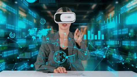 It Developer Typing Computer Code For Analyzing Intelligent By Vr