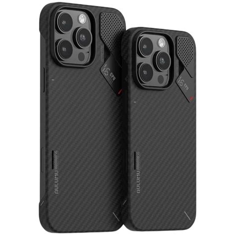 Чехол для Iphone 16 Pro Max с индикатором температуры арамидный Aulumu A16 магнитный купить на