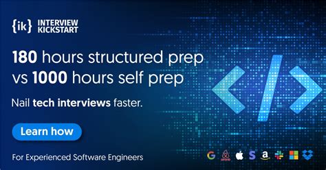 Interview Kickstart On Linkedin Nail Tech Interviews Faster Interview Kickstart