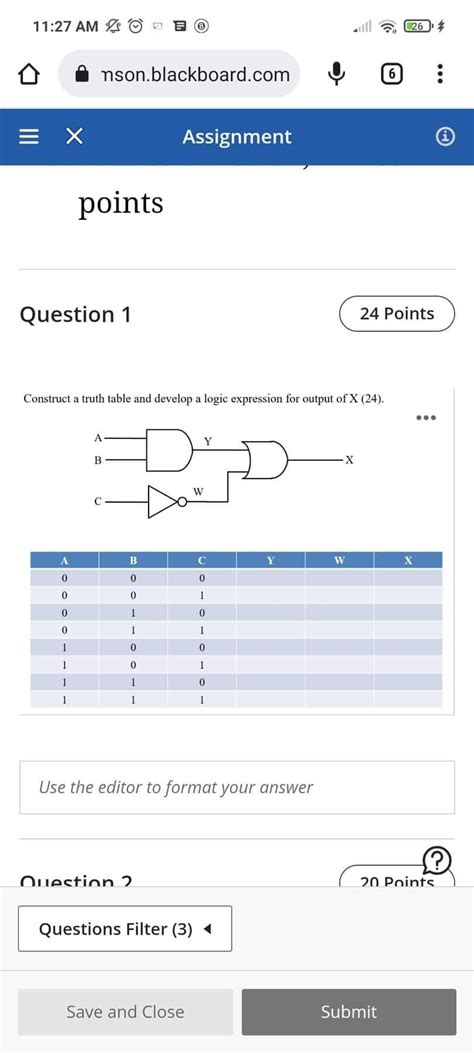 Solved Construct A Truth Table And Develop A Logic Chegg
