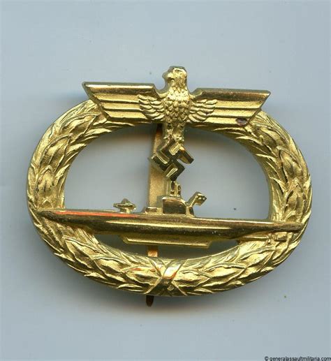 Kriegsmarine U Boat Badge Schwerin Berlin Generalassaultmilitaria