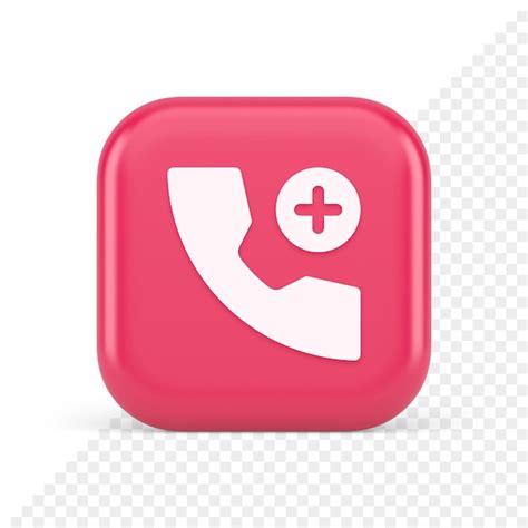 Premium Psd Phone Call Add Contact Communication Button Voice
