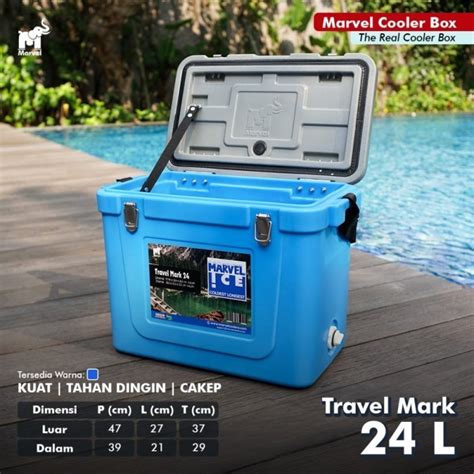 Cw Cooler Box 24 Ltr Travel Mark Coolbox Icebox Marvel 20 Liter