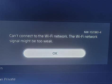 Ps5 Says I Cant Connect To The Wifi Network And That The Signal Might