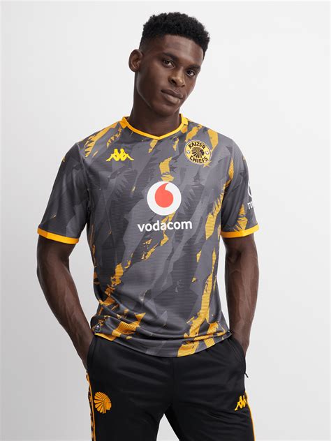 Kappa Mens Kaizer Chiefs Away 25 26 Grey Stadium Jersey Bash