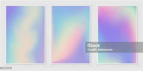 홀로그램 호 일 그라데이션 무지개 빛깔의 추상적인 배경 세트 0명에 대한 스톡 벡터 아트 및 기타 이미지 0명 1980 1989 년 1990 1999 년 Istock