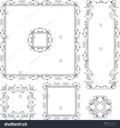 Frame Border Design Vector Art Stock Vector Royalty Free Shutterstock