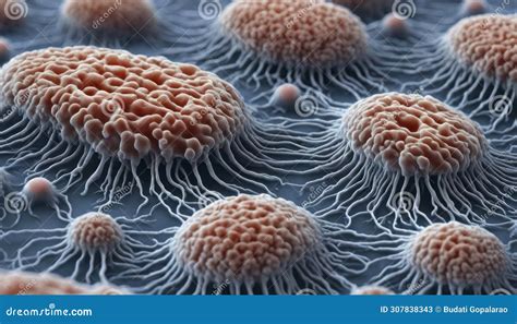 Microscopic View Of A Cell Culture Showcasing The Intricate Structure Of Cells And Their Growth