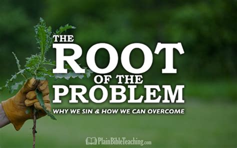 The Root Of The Problem Why We Sin And How We Can Overcome Plain