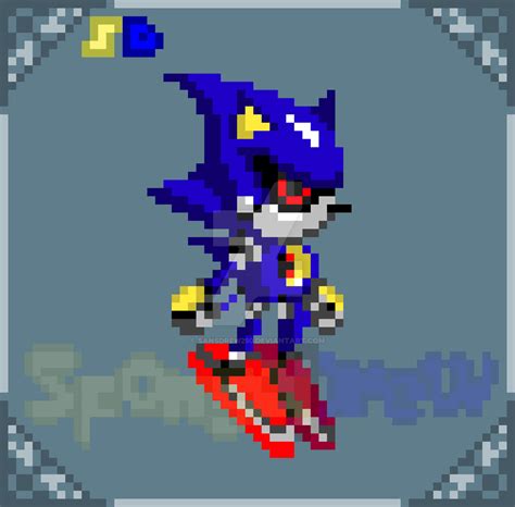 Sonic Metal Sonic Sprite By Sansdrew250 On Deviantart