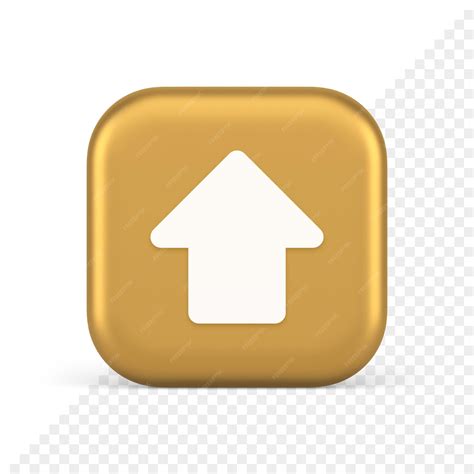 Premium Psd Arrow Up Button Directional Pointer Cyberspace Cursor 3d