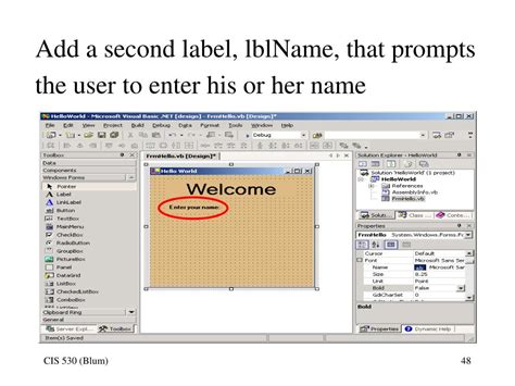 Ppt Introduction To Visual Basic Net Powerpoint Presentation Free Download Id