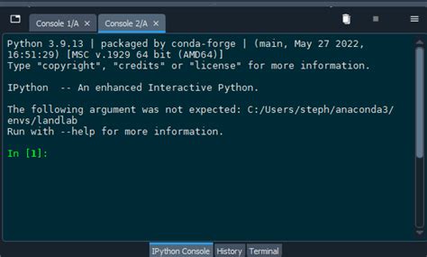 Error When Starting Kernel The Following Argument Was Not Expected