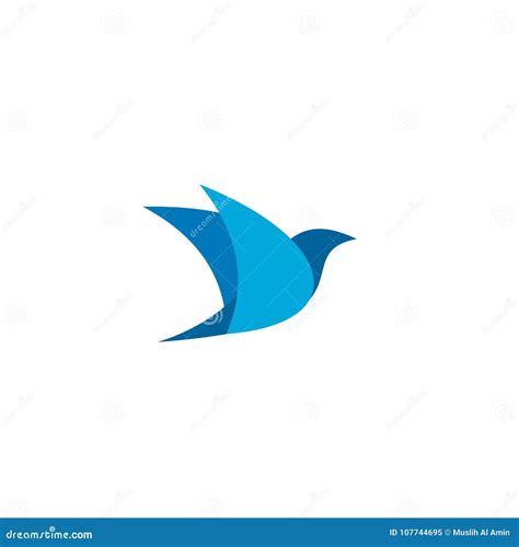 Bird Icon Vector Logo Illustration Design Symbol Or Mascot Stock