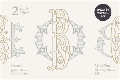 Wedding Monograms Font By Kaercf · Creative Fabrica