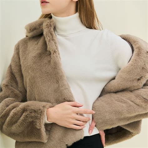 Laon 밍크 카라 퍼 자켓