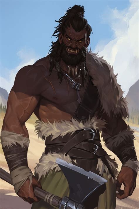 Dandd Barbarian Character Illustration Character Design Character Art