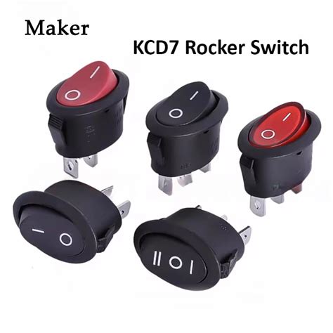 Pieces KCD Oval Switch X Mm Electric Kettle Rocker Car Boat Power Switch Rocker