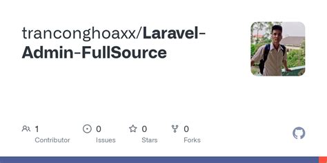 Github Tranconghoaxx Laravel Admin Fullsource