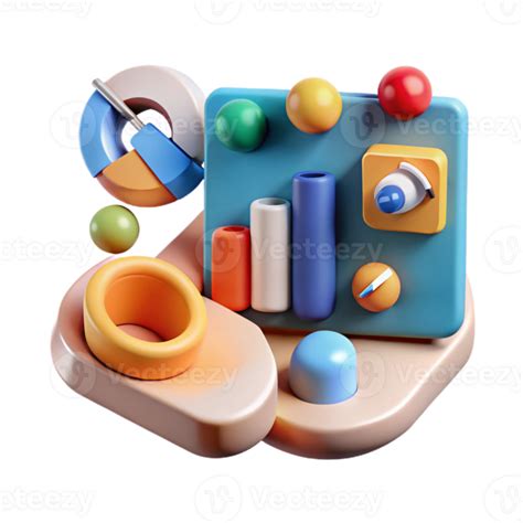 Magnificent Contemporary Data Visualization And Collaboration Isolated 4k 58015388 Png