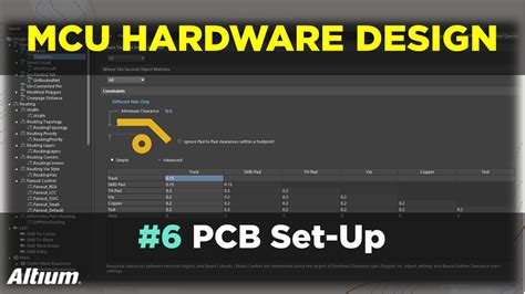 Microcontroller Based Hardware Design With Altium Designer 6 Pcb Set Up Youtube
